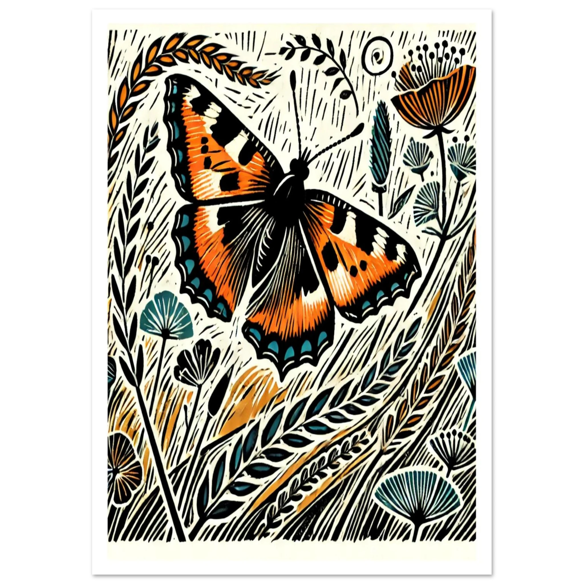 Small Tortoiseshell Butterfly – Tim Ward Art