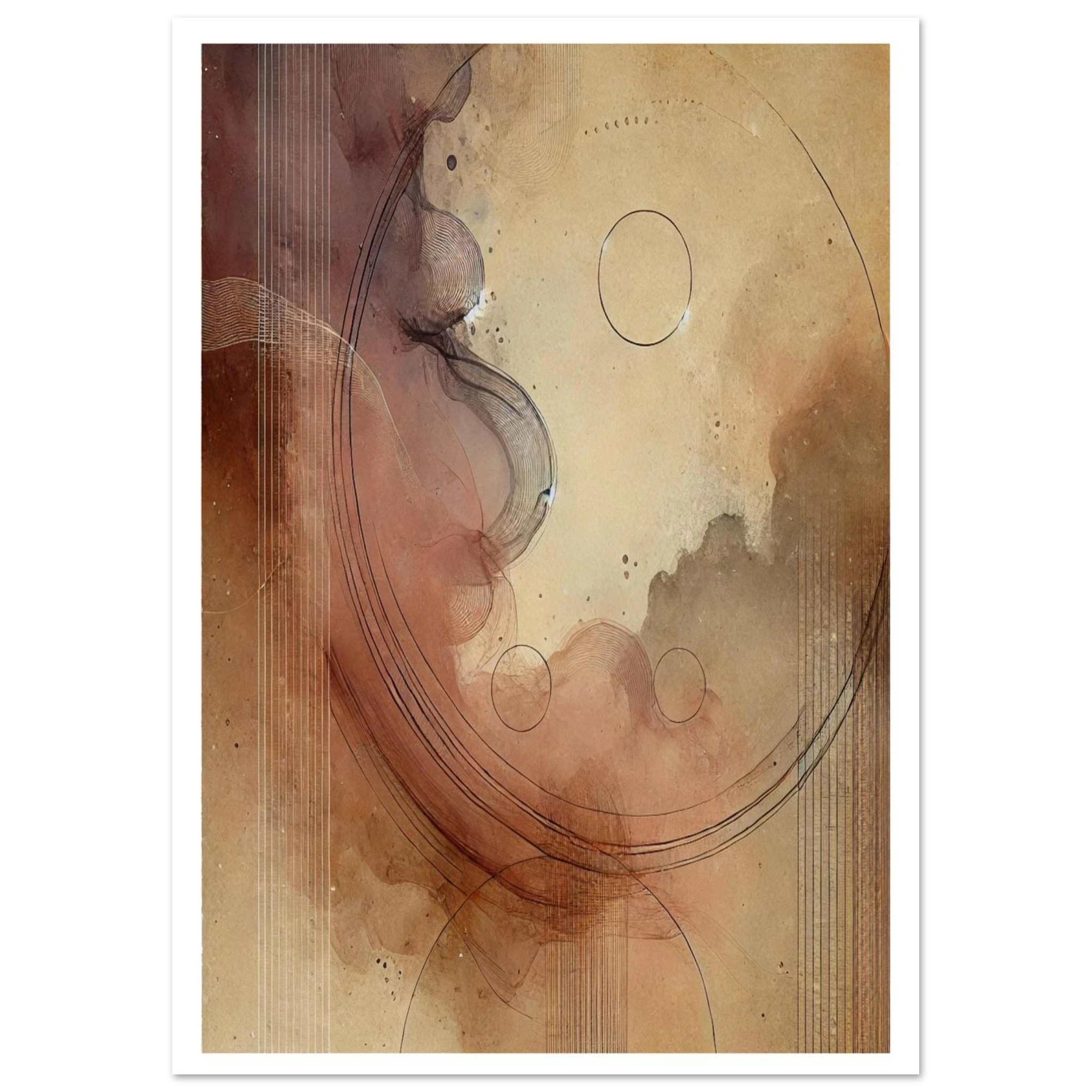 Silent Offerings: Moon Cycle - Meditative Abstract Art Print – Tim Ward Art