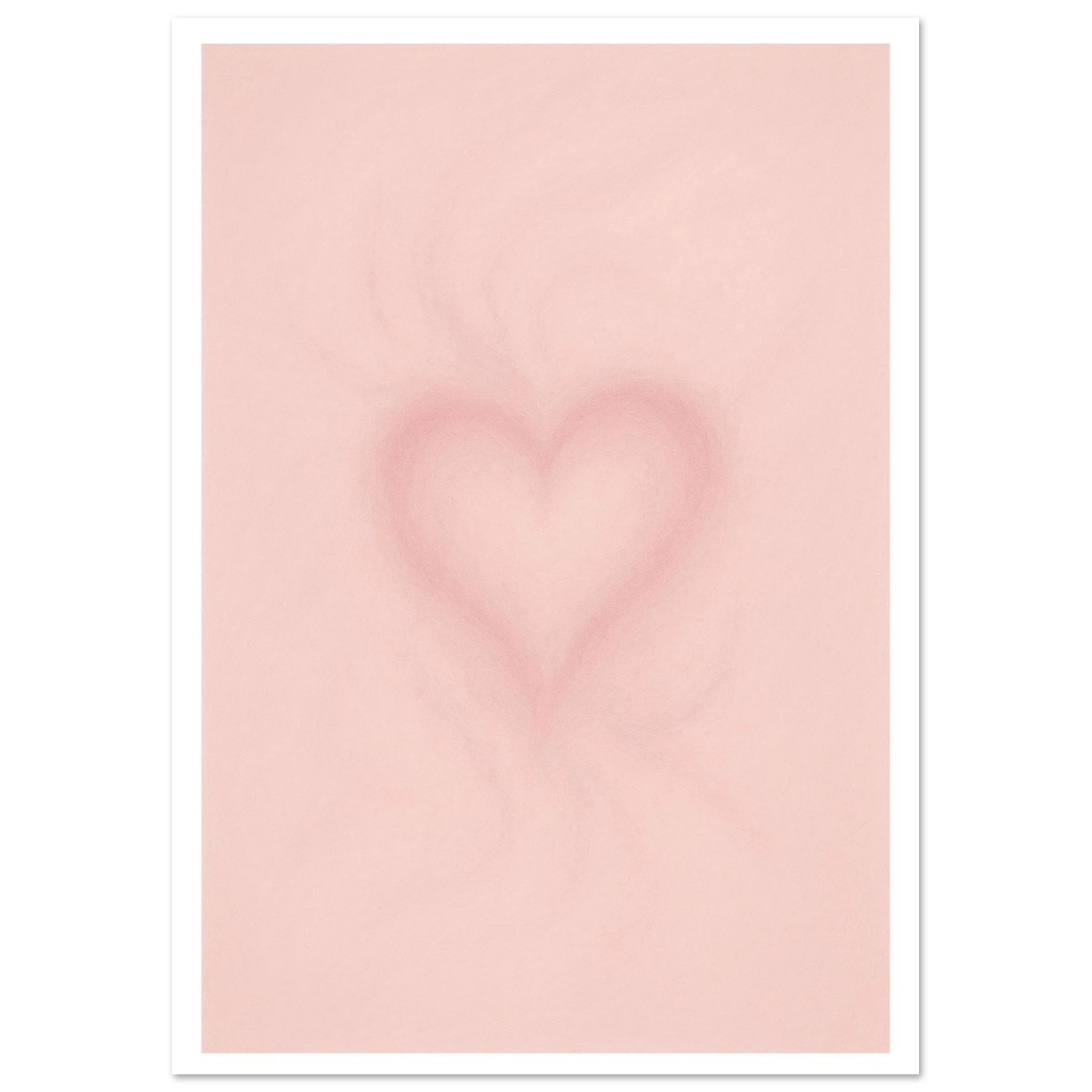 The Luminous Within - Gentle Rose - Abstract Heart Art Print – Tim Ward Art